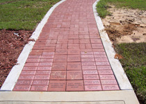 Memorial brick program